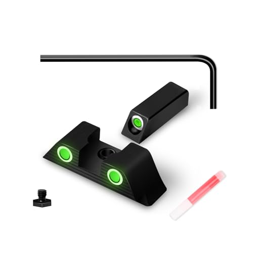 Tritium Handgun Sight | High-Visible Front & Rear Night Sights with Da ...